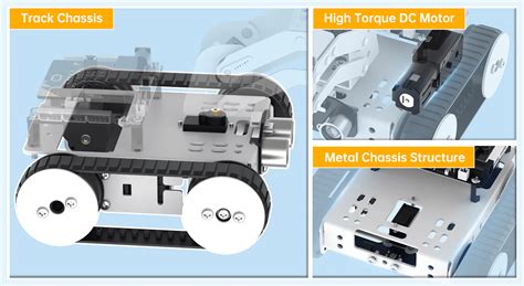 Qtruck Tank Mobile Robot With Gripper For Micro Bit Bundle