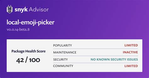 Local Emoji Picker Npm Package Health Analysis Snyk