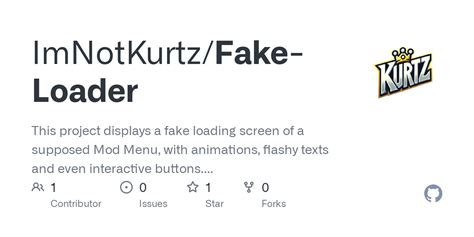 Github Imnotkurtz Fake Loader This Project Displays A Fake Loading Screen Of A Supposed Mod