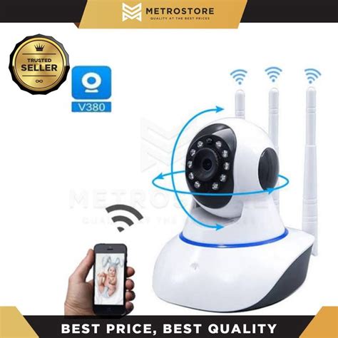 Jual Wifi Smart Net Camera Ip 1080p V380 Pro Ipcam Cctv Wifi 3 Antena Shopee Indonesia