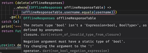 How To Write A Not Equal Expression Issue 274 Simolus3 Drift GitHub