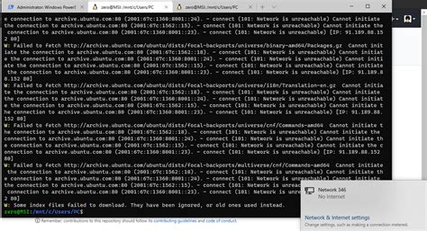 Wsl Causing My Internet To Not Work · Issue 5267 · Microsoftwsl · Github