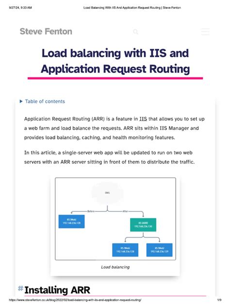 Iis Website Load Balancing 1 Pdf