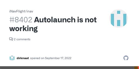 Autolaunch Is Not Working Issue 8402 INavFlight Inav GitHub