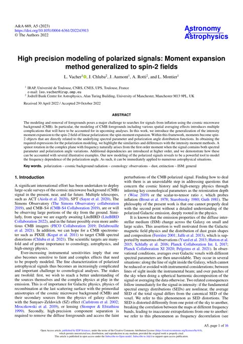 Pdf High Precision Modeling Of Polarized Signals Moment Expansion Method Generalized To Spin