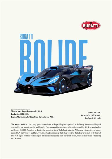 Bugatti Bolide Di 2025 Mobil Performa Tinggi Mobil