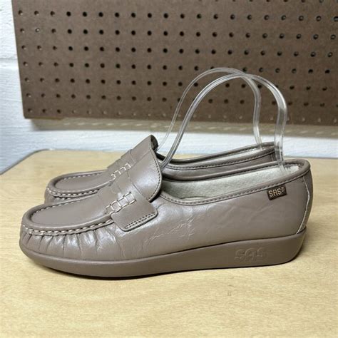 Sas Shoes Sas Classic Penny Loafers Brown Womens Leather Shoes Slip
