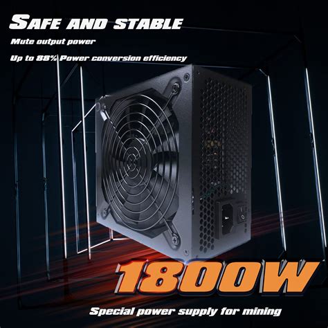 HyperMiner Complete GPU Mining Rig System With W Power Supply B Barebone Motherboard For