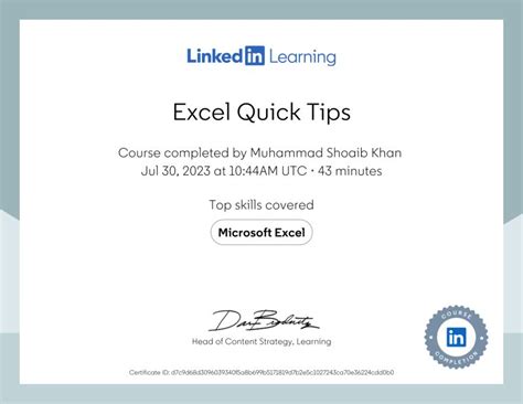 muhammad shoaib khan on linkedin certificate of completion