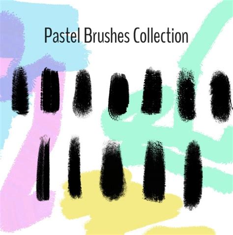 디자인소스 포토샵 파스텔 브러쉬 무료 다운