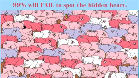 Brain Teaser Iq Test Can You Spot The Hidden Heart In 9 Seconds 99 Will Fail