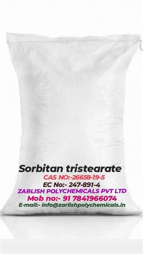 Sorbitan Tri Stearate At Best Price In Vasai By Zarlish Polychemicals