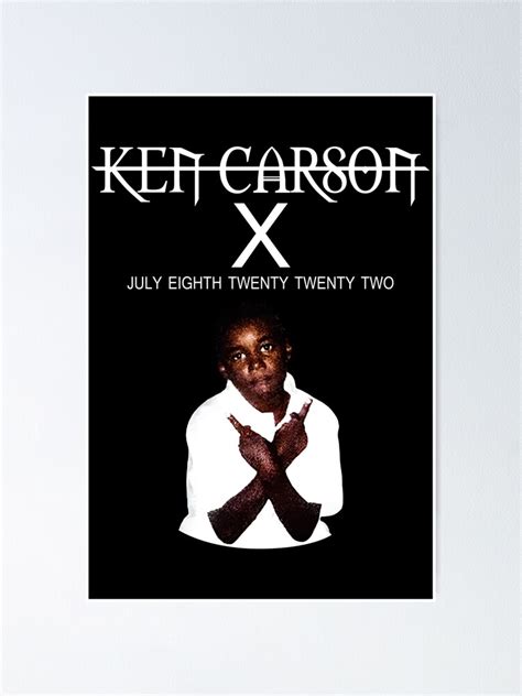 Ken Carson Merch X Ken Carson Poster For Sale By Shopyelfilali