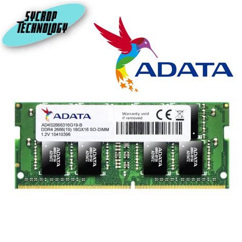 แรมโน็ตบุ๊ค Adata 4gb Ram รุ่น 4gb Ram Ddr4 2666 So Dimm For Notebook Adt S26664g19 Rgn เช็ค
