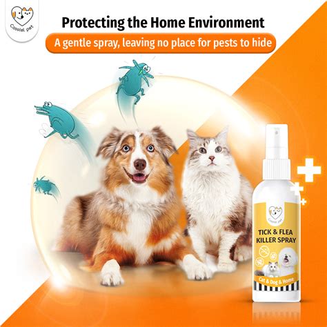 Cassiel Pet Herbal Ivermectin Tick And Flea Remover Spray For Dogs