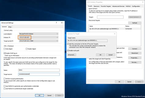 how to enable iscsi mpio and set up multiple iscsi sessions on windows