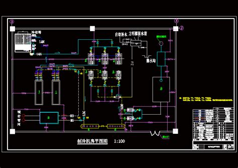 制冷机房布置图怎么画 空调机房布置图 伤感说说吧