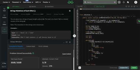 Gfg160 Gfg160 Dsa Codingchallenge Dailycoding Strings Rotation
