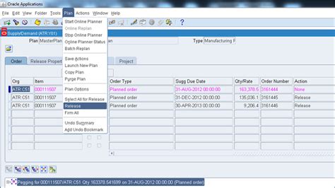 All About Oracle Applications How To Release Oracle Ascp Planned Order As Purchase Requisition