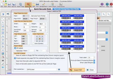 Mac Barcode Label Software Corporate Edition Screenshots RetailLabelSoftware