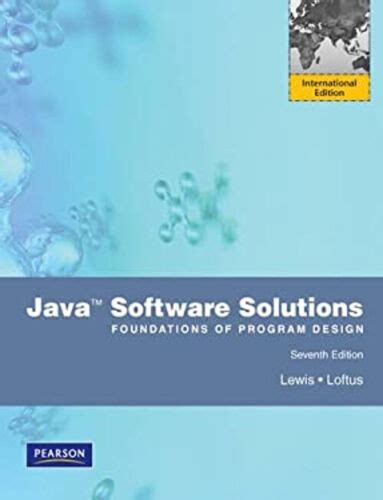 Java Software Solutions Foundations Of Program Design Paperba Ebay