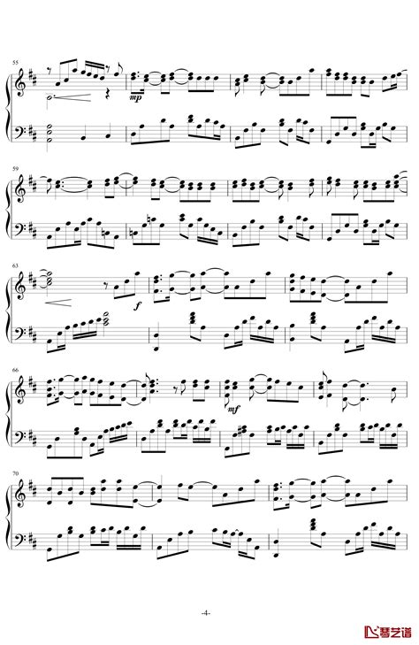 热带雨林钢琴谱 She 简谱网