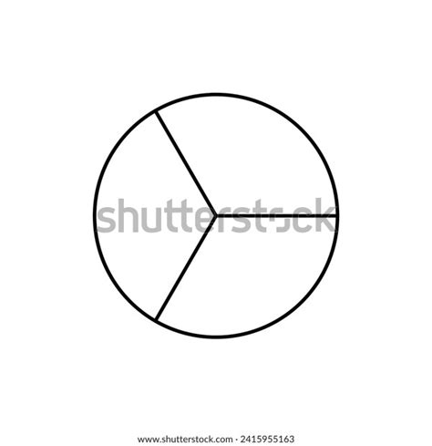 Circle Divided Into Three Equal Segments Stock Vector Royalty Free 2415955163 Shutterstock