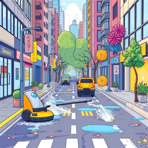 A Cartoon Tech Unique Design Stock Illustration Illustration Of