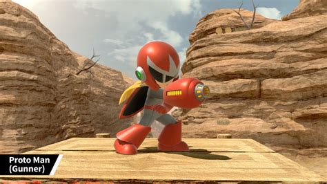 Rockman Corner Zero And Proto Man Mii Fighter Costumes Confirmed For Super Smash Bros Ultimate