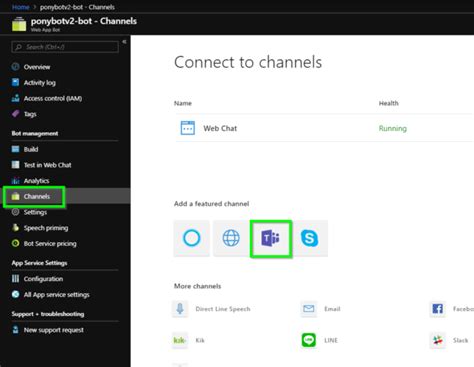 building a teams bot using azure cognitive services and chatbot sdkv4 with no code
