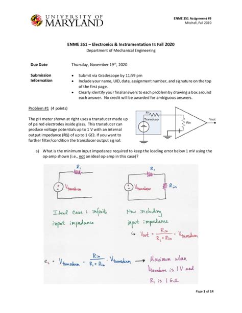 Enme 351 Assignment 9 Solution Pdf