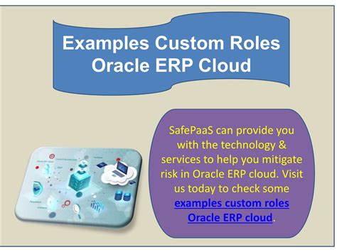 Examples Custom Roles Oracle Erp Cloud Safe Paas Page 1 5 Flip