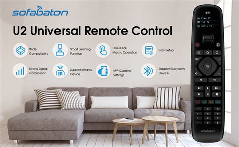 Sofabatonu2 Universal Remote With Backlit Button All In One Universal