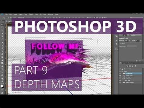 D In Photoshop CS CC Depth Maps Photoshop Cs Photoshop Map