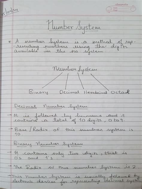 Number System Computers Class 11 Isc Pdf