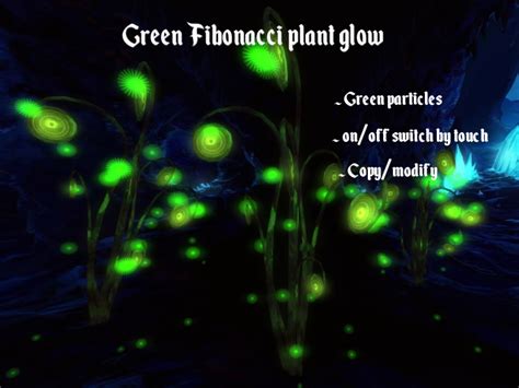 Second Life Marketplace I Green Fibonacci Plant Glow