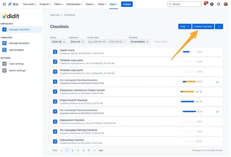How To Create A New Checklist In Jira In The Didit Checklist Hub 🚀