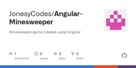 Github Jonesycodesangular Minesweeper Minesweeper Game Created