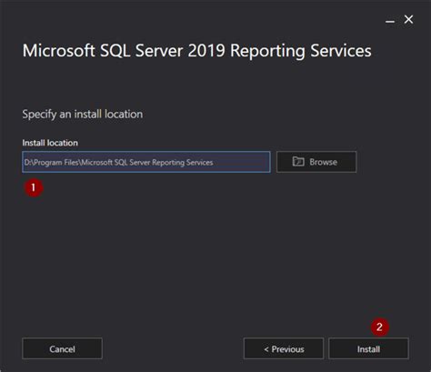 install ssrs