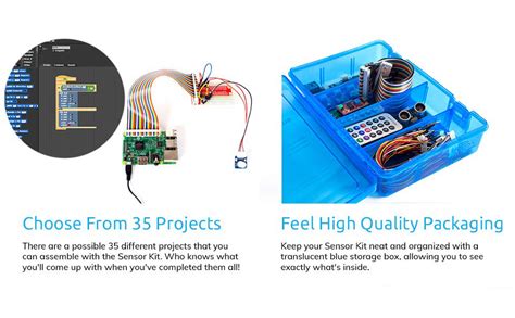 Sunfounder 37 Modules Sensor Kit V20 For Raspberry Pi 4b 3b 3b 2b B A Zero Gpio Extension