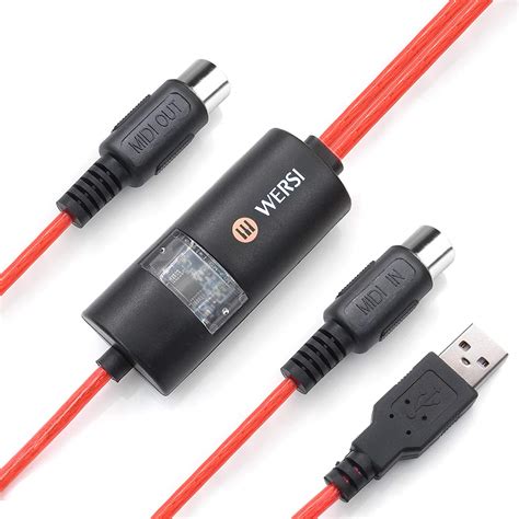 USB MIDI Cable Interface MIDI To USB In Out Cable Converter For Mac PC Laptop To Music Piano