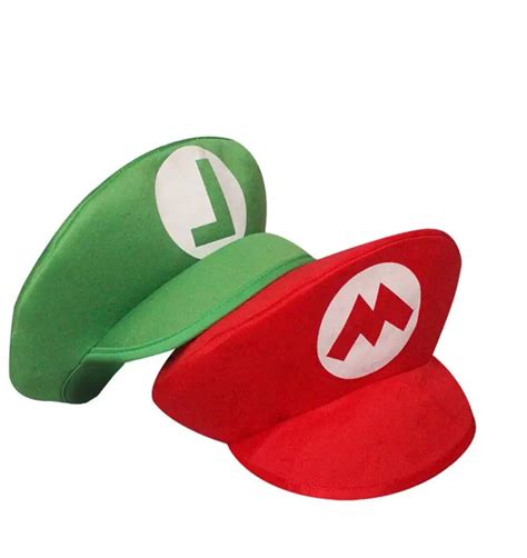 Mario Luigi Cap Cosplay Costume Dress Up Etsy