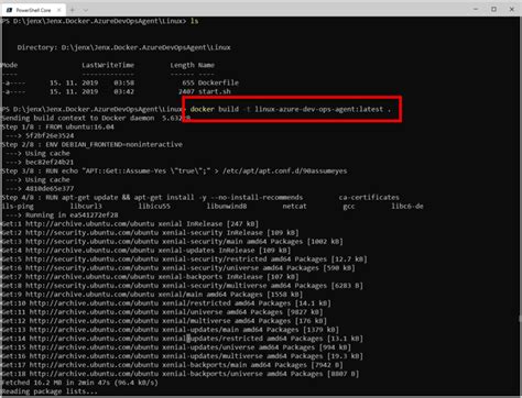 running a self hosted azure devops linux agent in docker jenx si