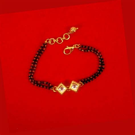 Fashion Jewelry Attractive Daily Wear Square Kundan Mangalsutra With
