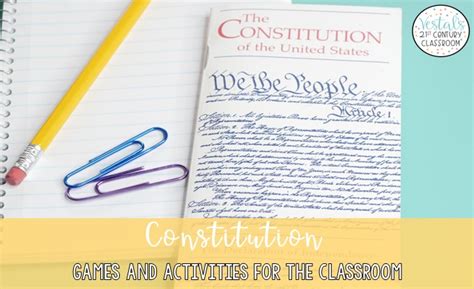 Constitution Games And Activities For The Classroom