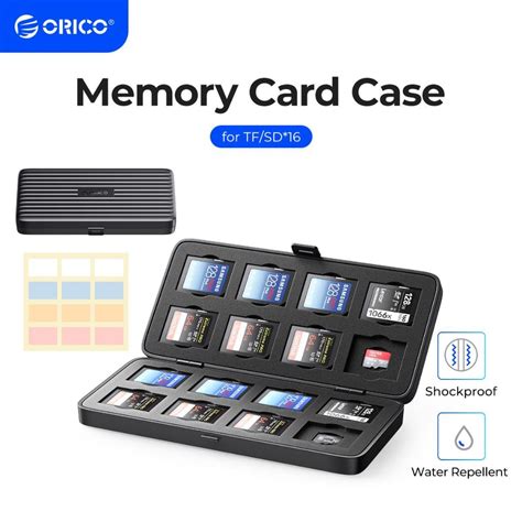 Orico Micro Sd Card Holder 16 Slots Memory Card Storage Case Protector