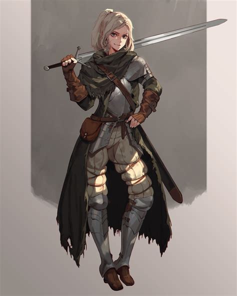 みねお On Twitter 傭兵さん おそらく良い奴 Fantasy Character Art Female