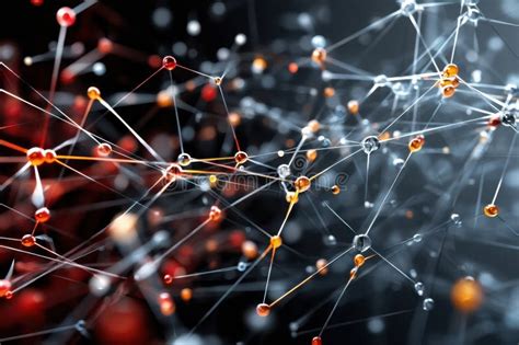 Visual Representation Of Transparent Neural Net Structure With Sparks And Nodes Depicting
