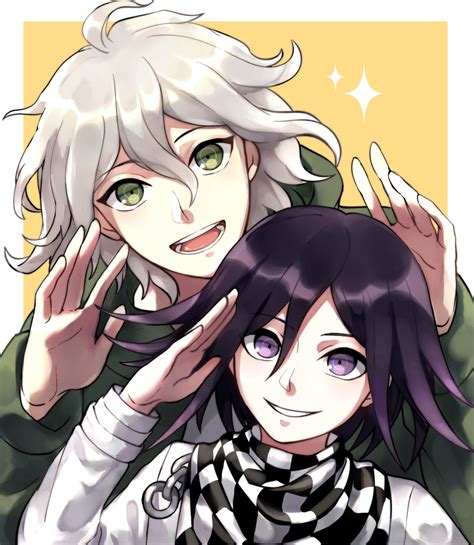 Oma Kokichi And Komaeda Nagito Danganronpa And 2 More Drawn By Tiyi
