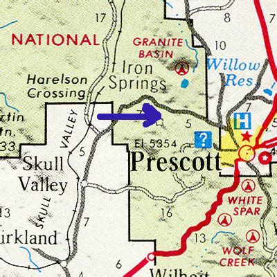 Map 155 Iron Springs Area Arizona